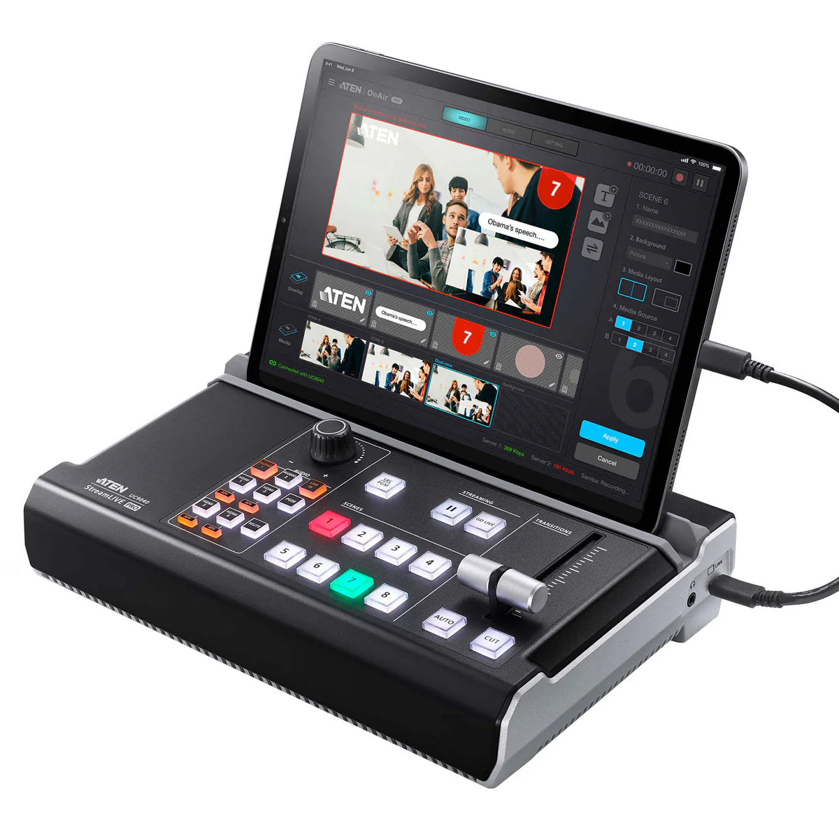 Aten UC9040 StreamLive Pro All-in-one Multi-channel AV Mixer (used ...